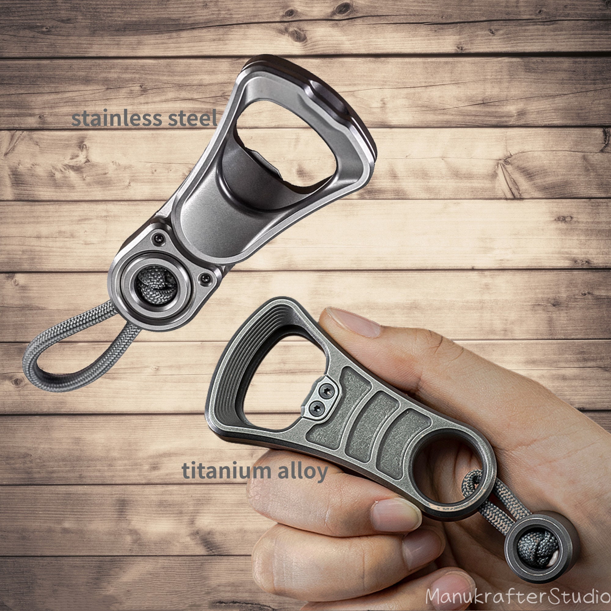 EDC Pivot Push Card Metal Bottle Opener, Finger Decompression Magnetic ...