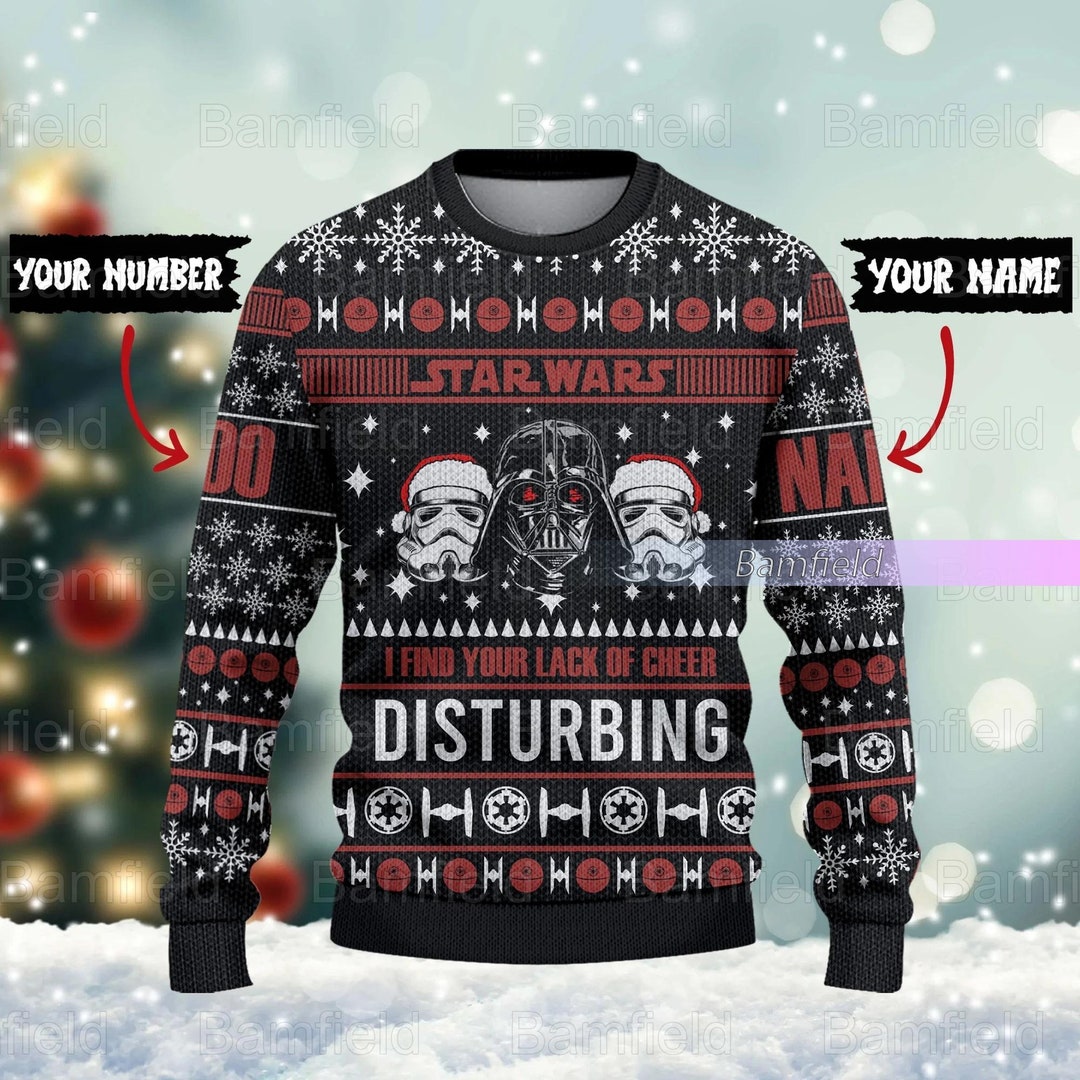 Christmas Custom Star Wars Ugly Sweater Star Wars Christmas - Etsy