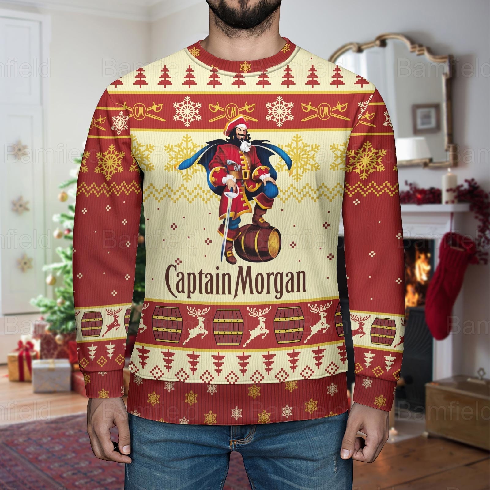 Christmas Gifts, Captain Morgan Sweater, Captain Morgan Christmas ...