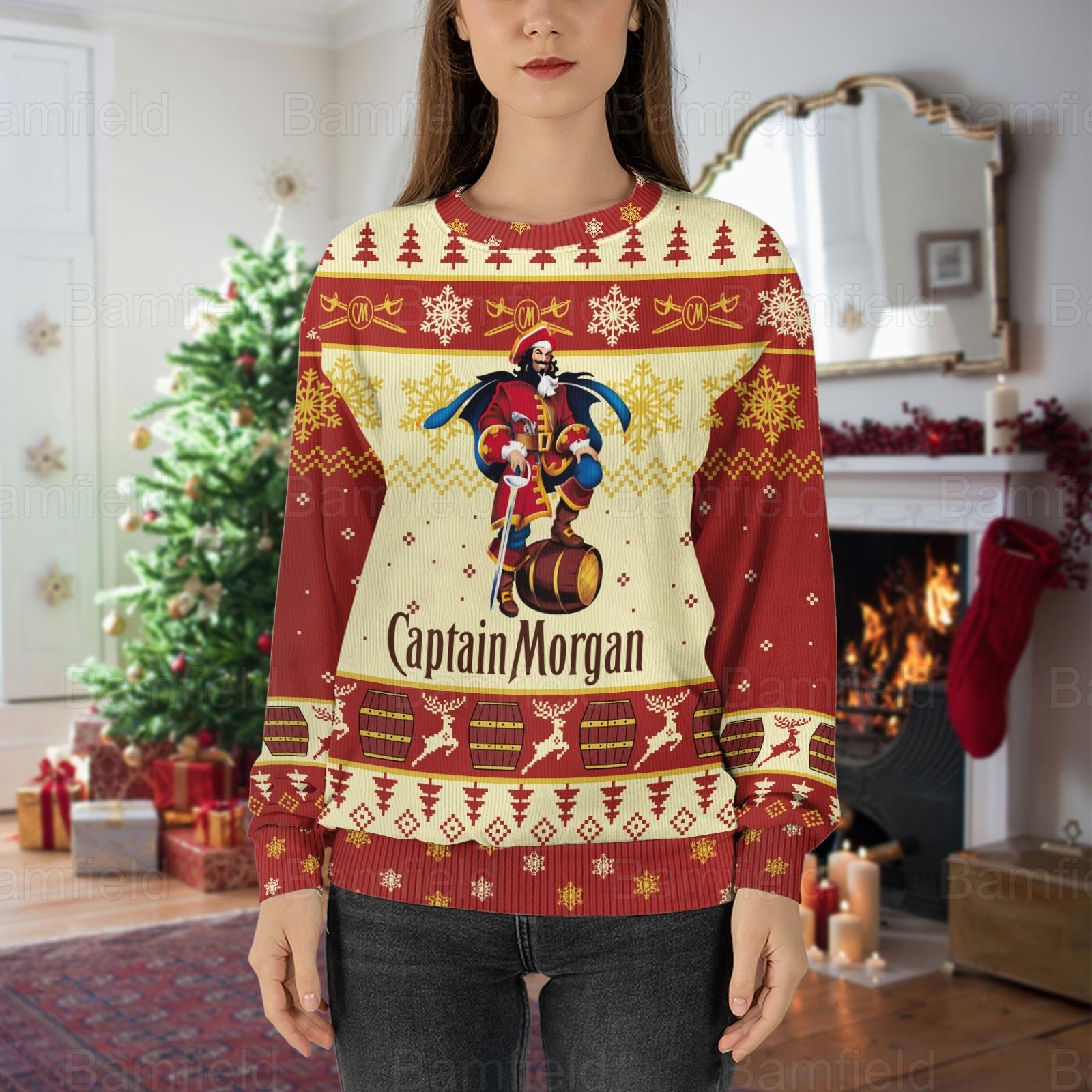 Cadeaux De Noel Captain Morgan Pull De Noël vendu par Simone Feeling | SKU 4266667 | Printerval