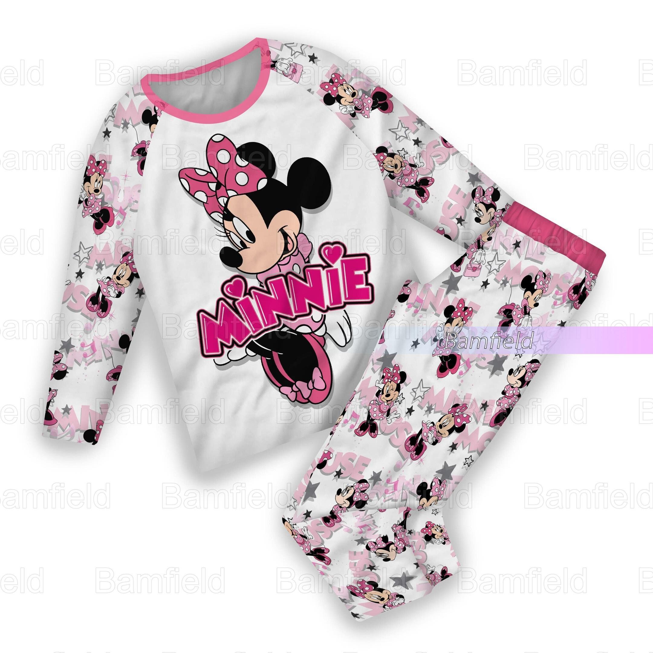 Christmas Minnie Matching Family Pajamas Set, Disney Pajamas sold by ...