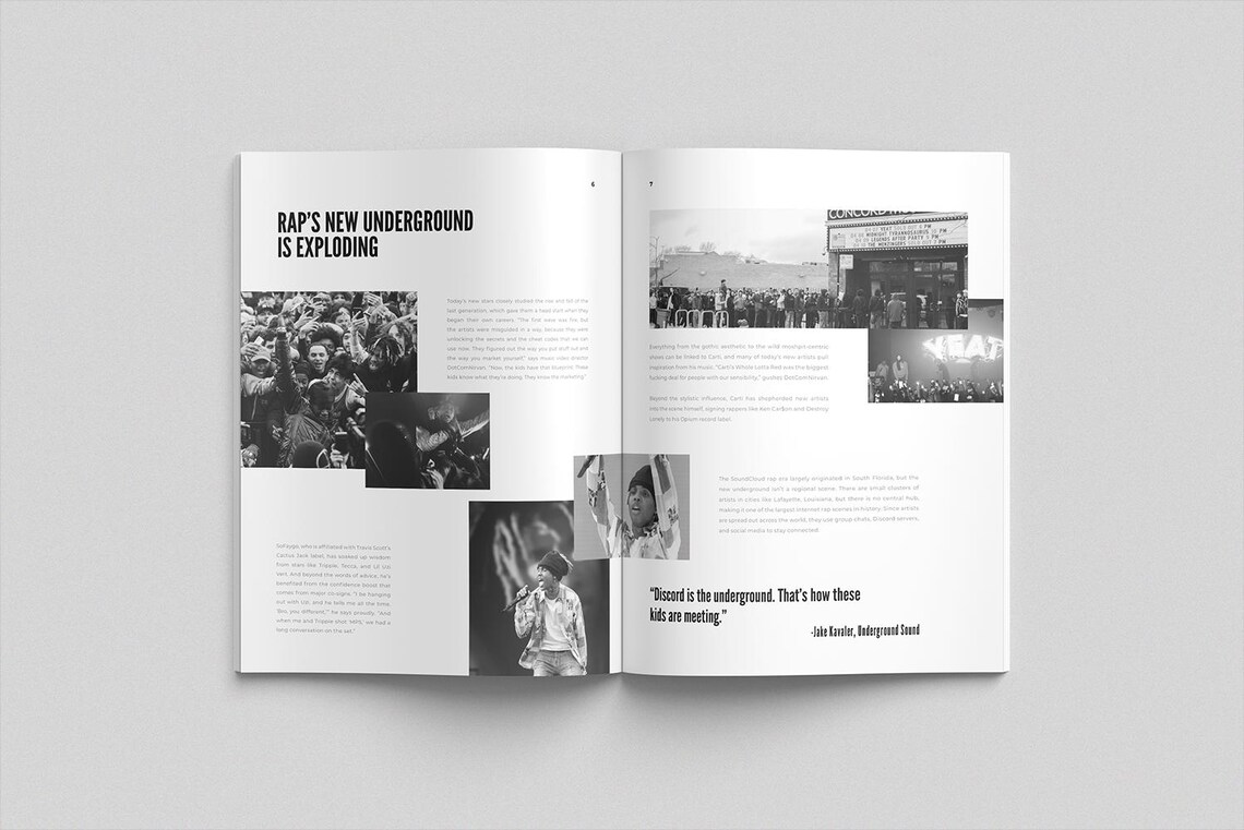 Bold Style Magazine Template - Etsy
