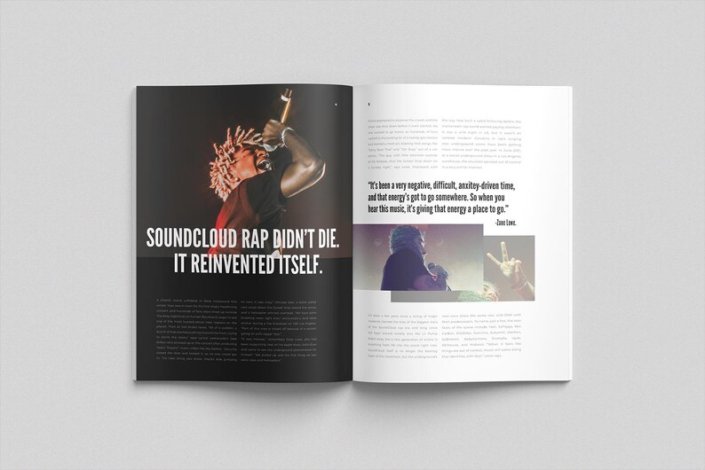 Bold Style Magazine Template - Etsy