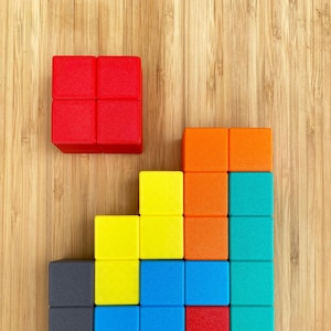 TETRIS. Wall Decoration Inspired by the Classic Tetris Game. Colorful ...