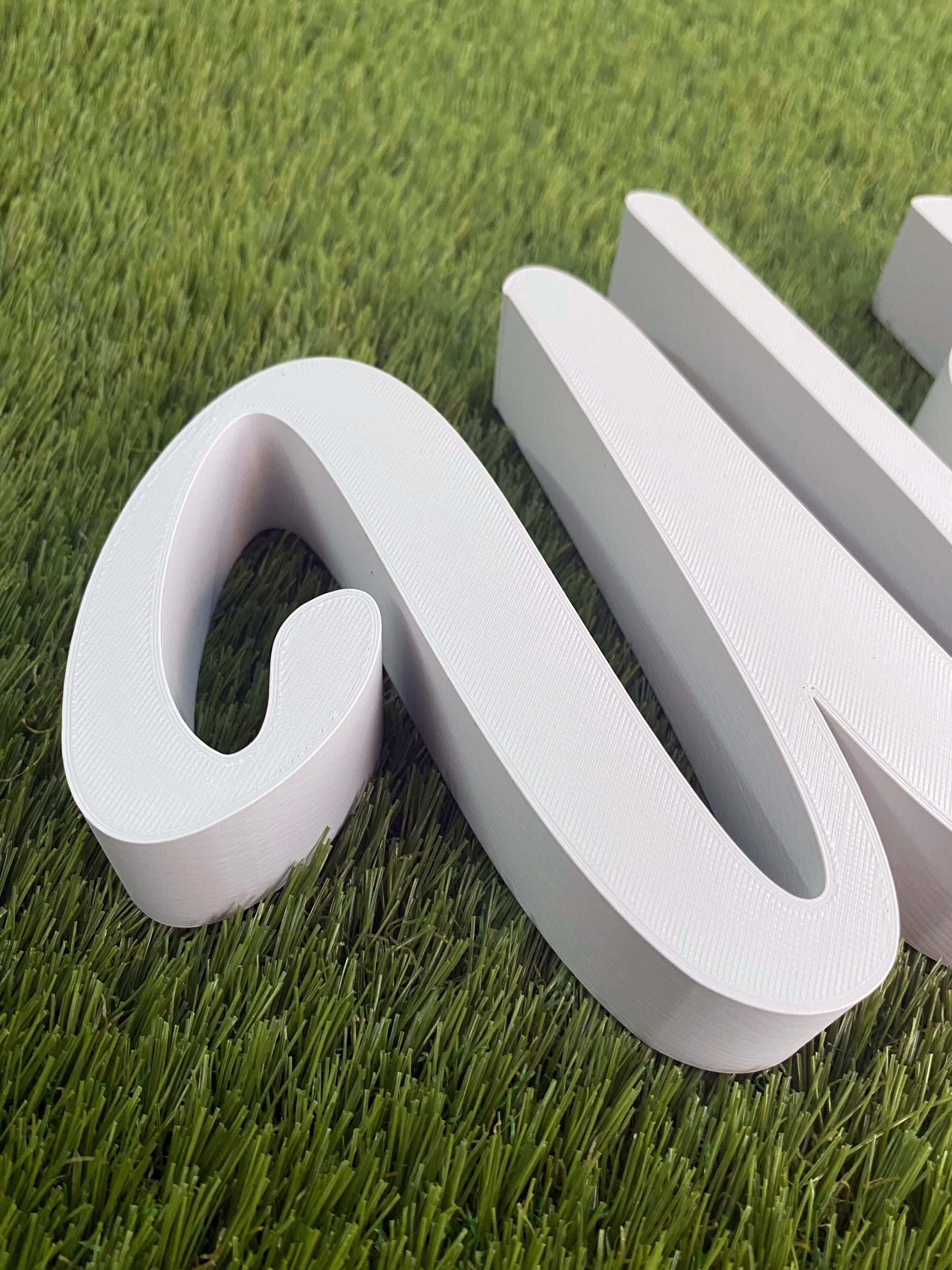 Handwritten 3D Letters for Wall Decoration. 3D Words With Beautiful ...