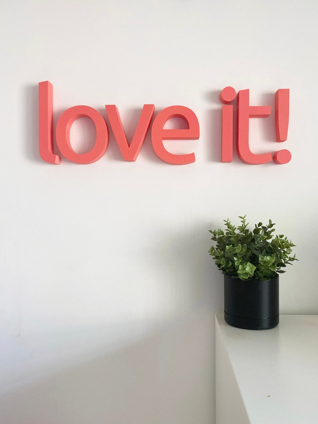 3D Printed Letters to Hang on the Wall. Personalized Corporeal Letters ...