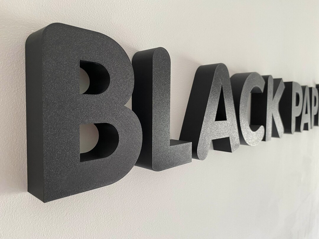 Personalized Corporeal Signs. 3D Words to Hang on the Wall. Wall ...