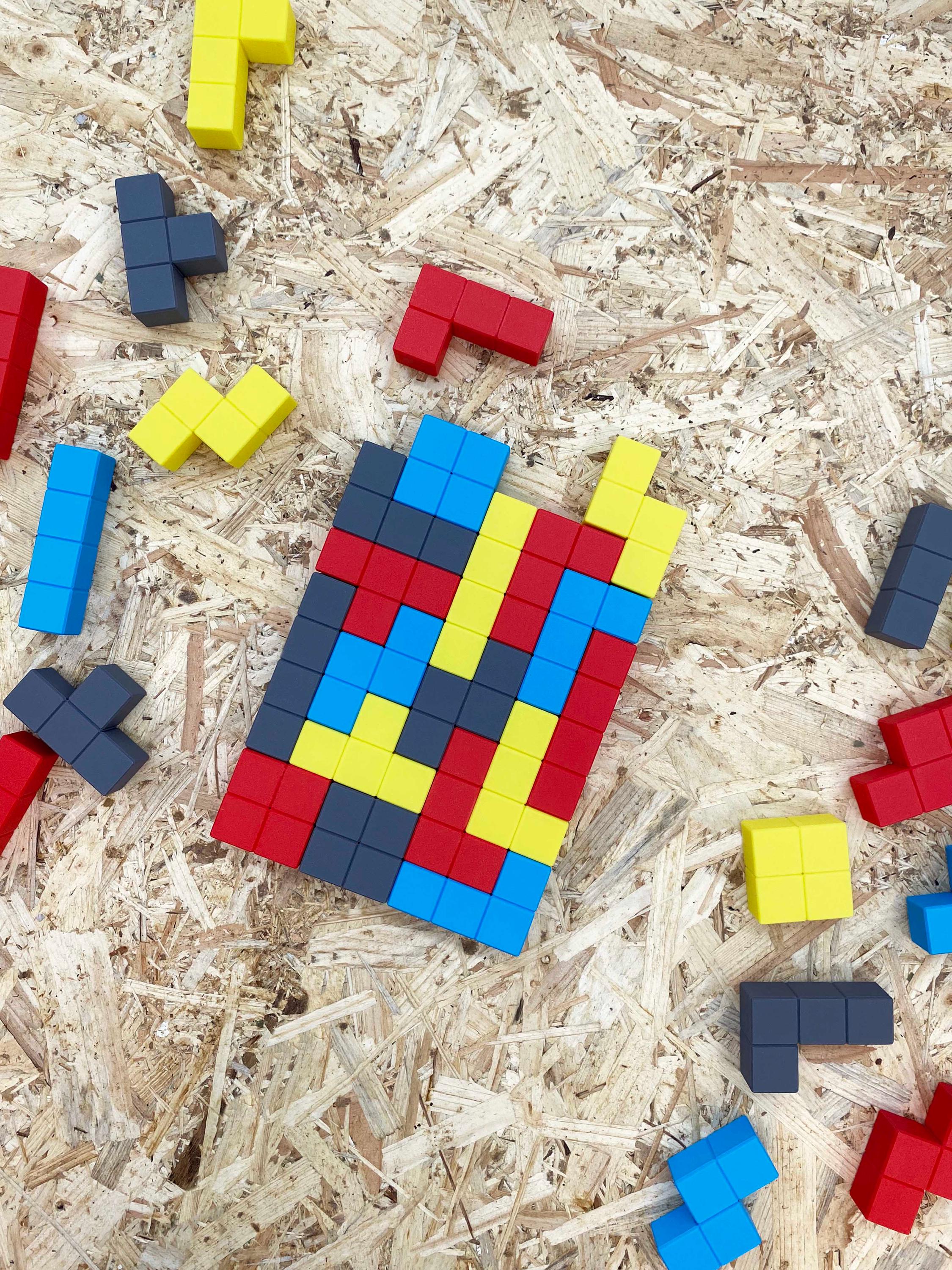 Tetris. Wall Decoration Inspired by the Classic Game Tetris. Colorful ...
