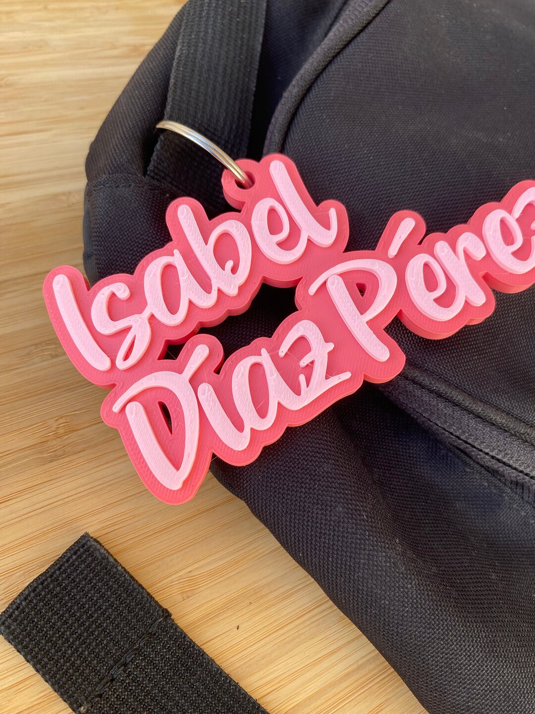 Personalized Keychain With Name and Surname. Key Ring With Name and ...