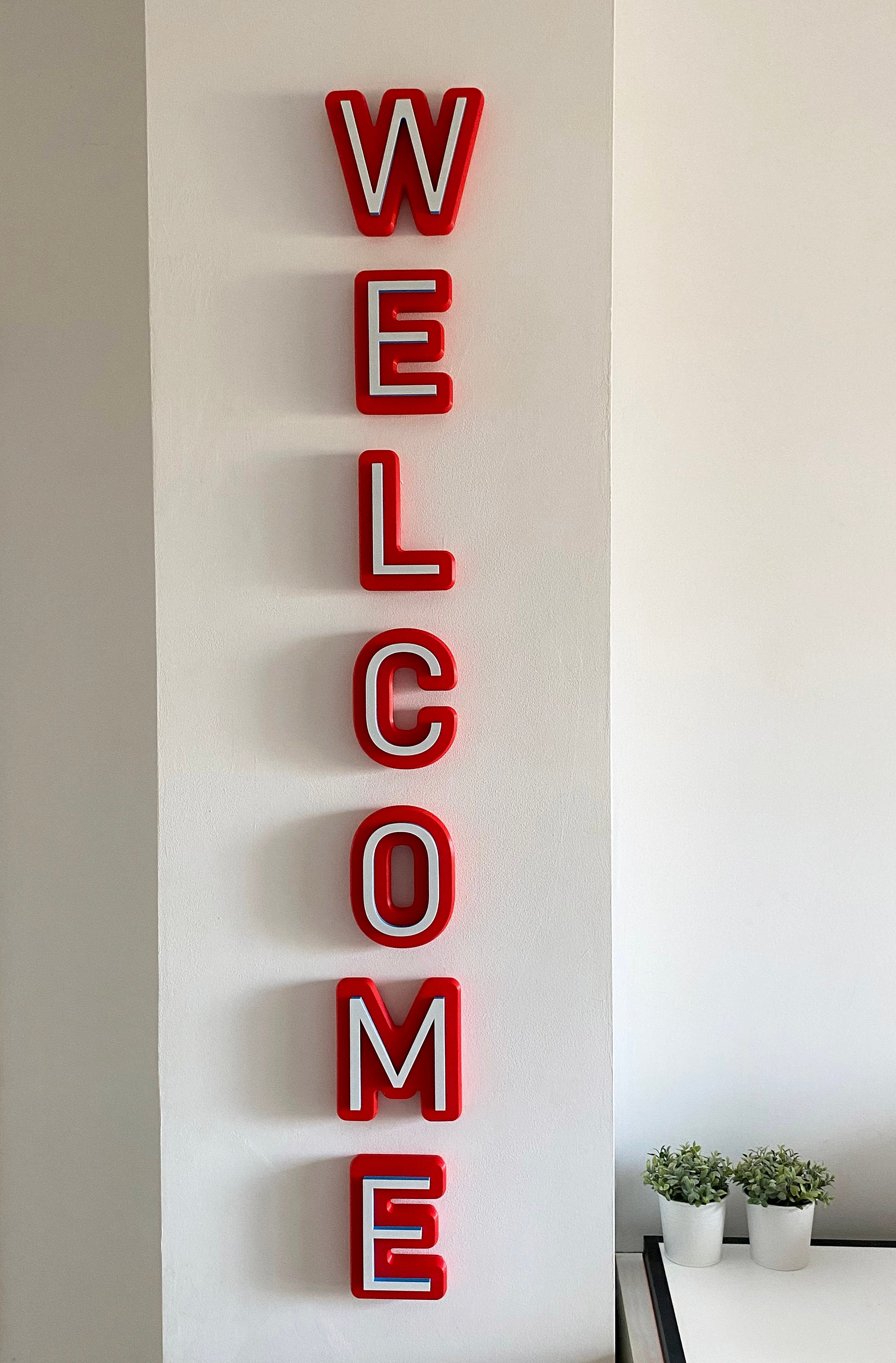 Retro Letters to Decorate Interiors. Large Corporeal Letters to Hang on ...