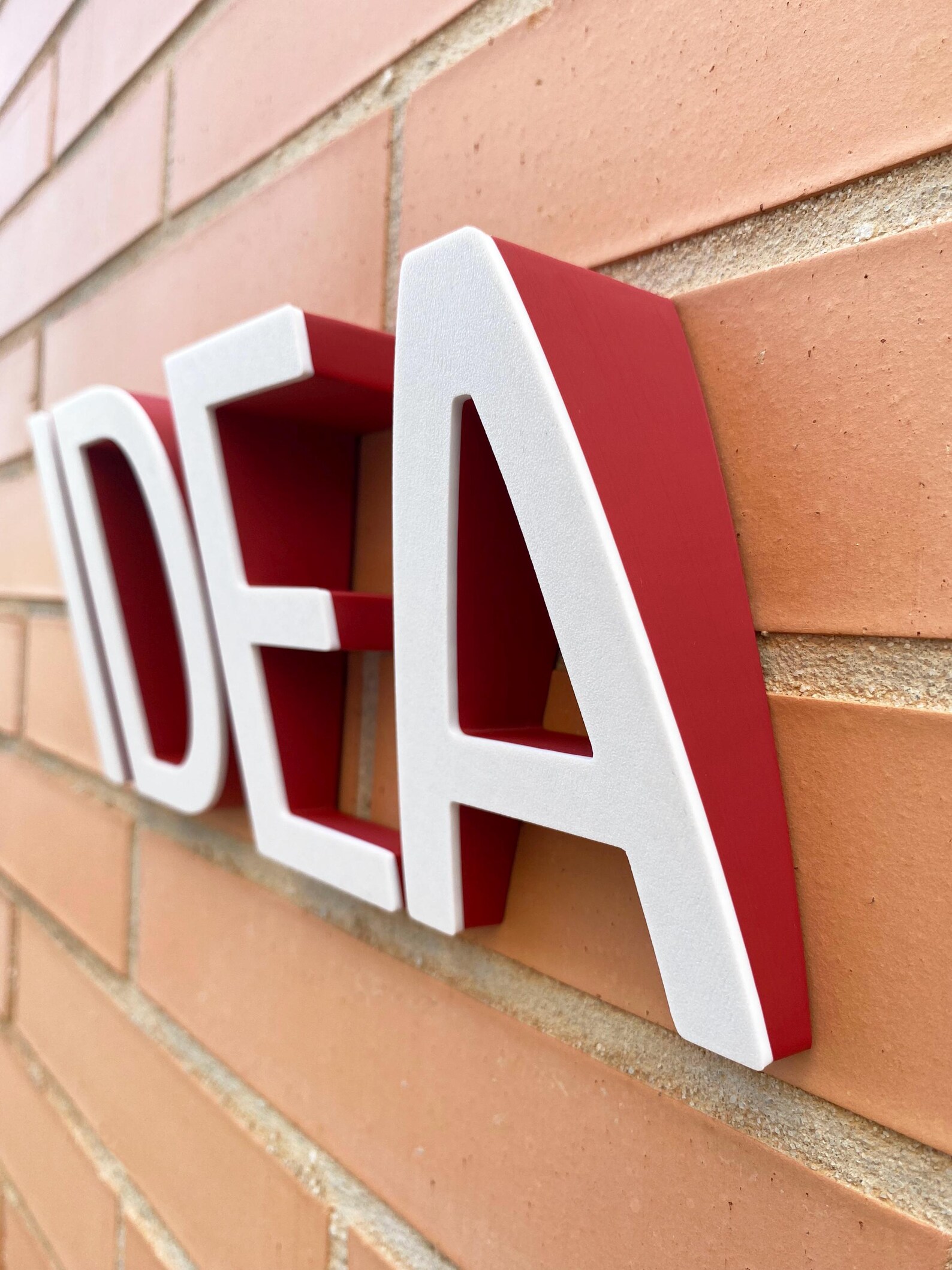 Personalized Corporeal Angled Letters for Tabletop or Wall Decoration ...