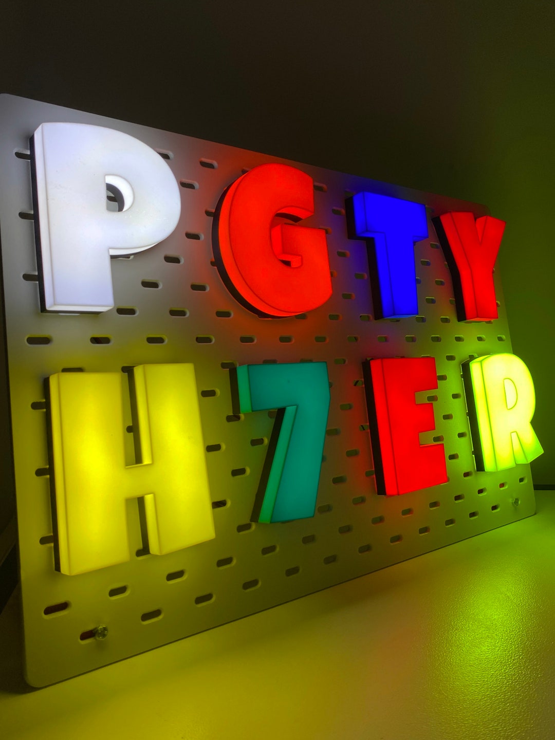 Fun 3D Signs. Wall Signage With LED Lighting Option. Colorful Three ...