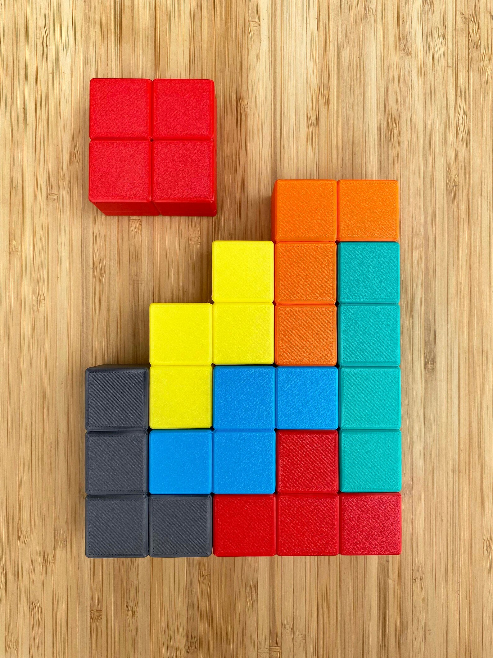 Tetris. Wall Decoration Inspired by the Classic Game Tetris. Colorful ...