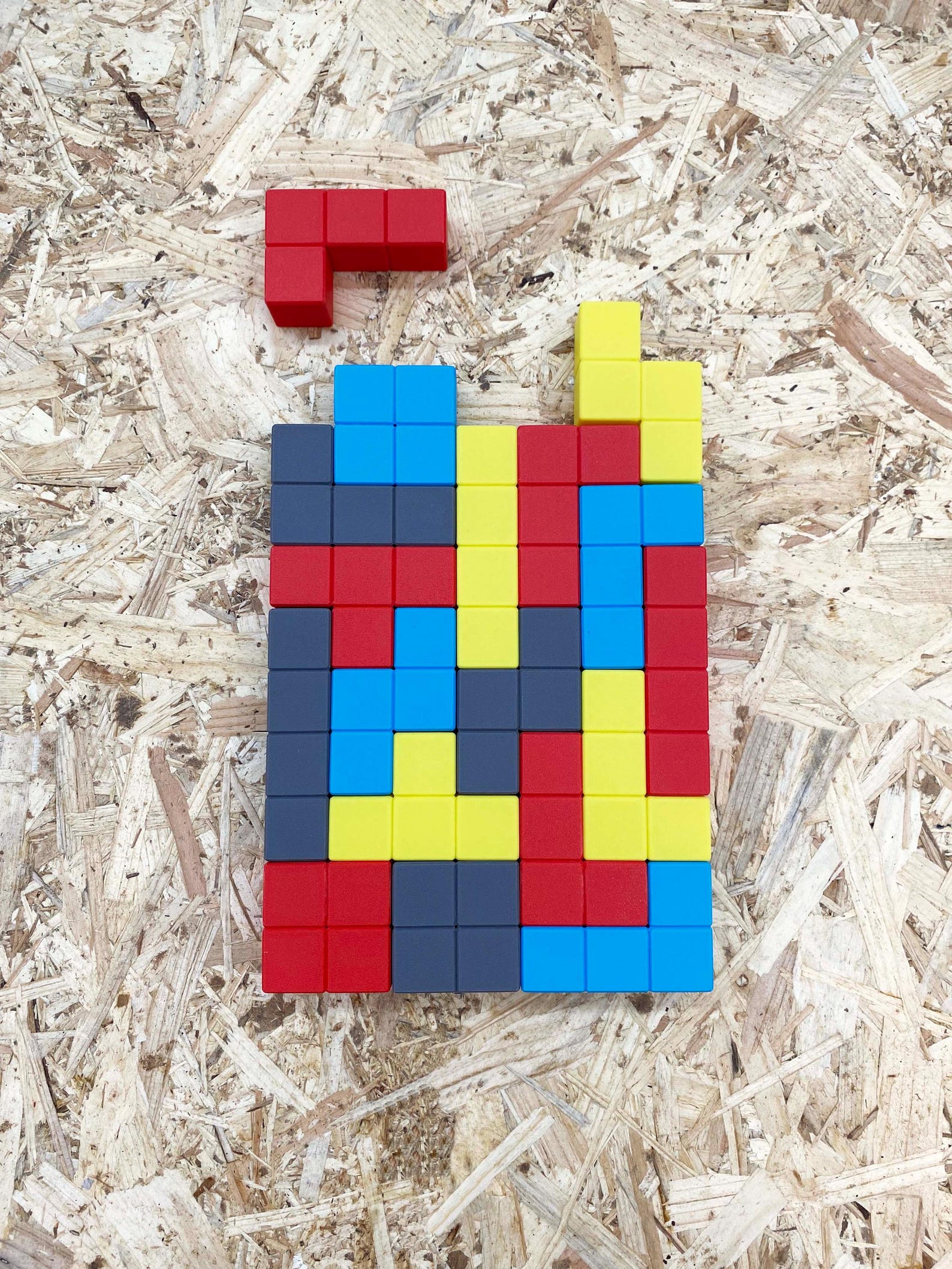 Tetris. Wall Decoration Inspired by the Classic Game Tetris. Colorful ...