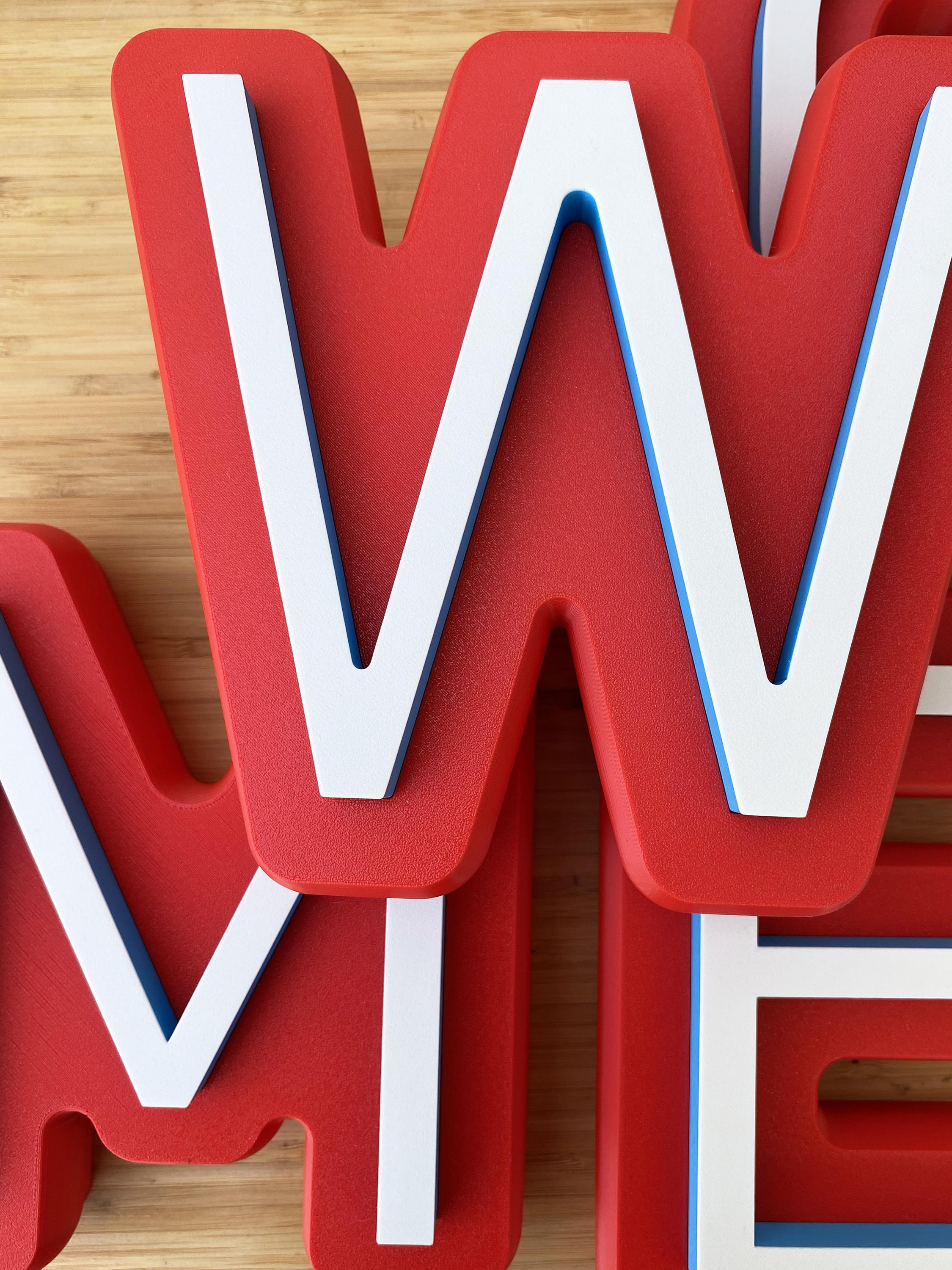 Retro Letters to Decorate Interiors. Large Corporeal Letters to Hang on ...