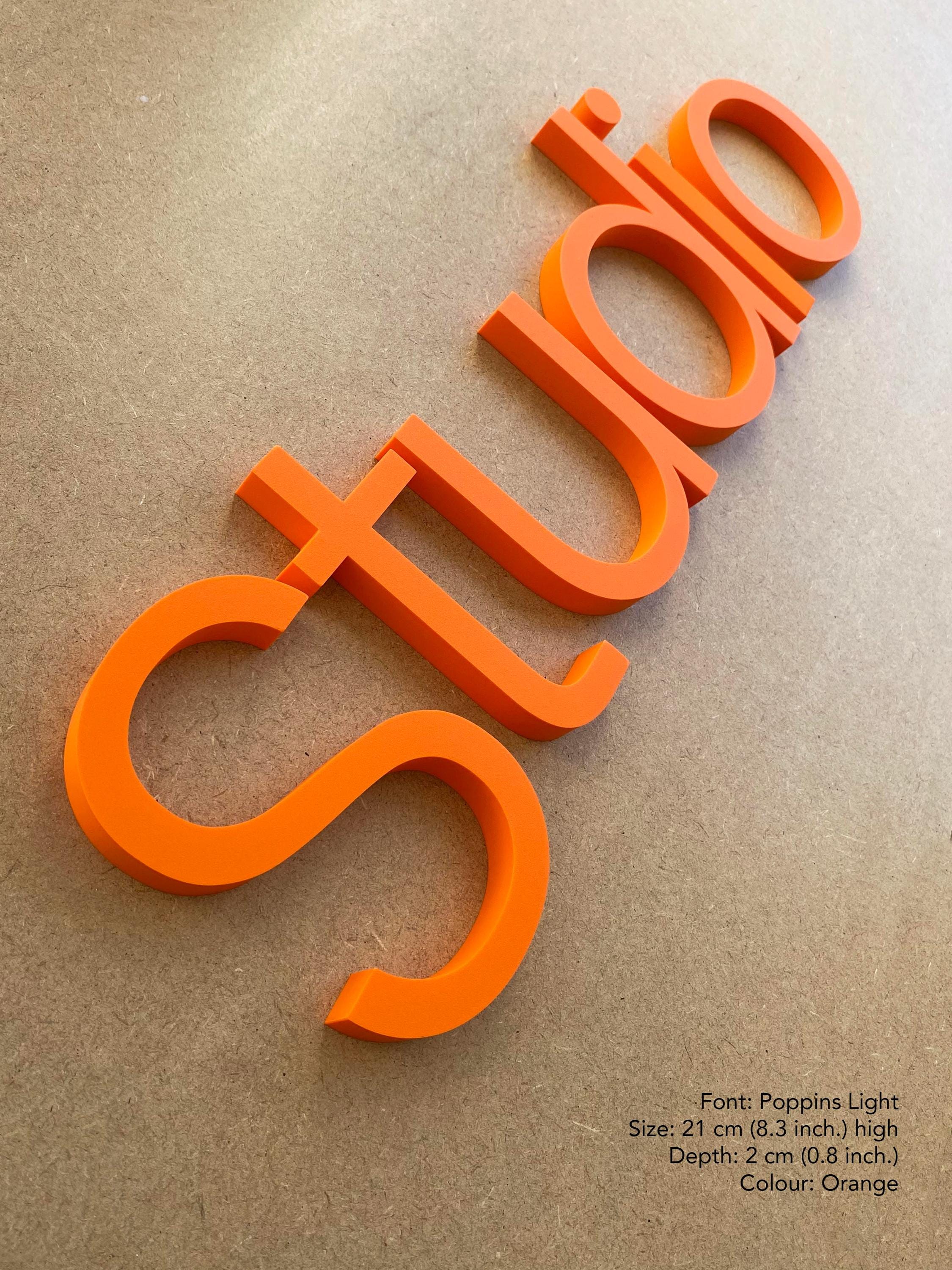 Large 3D Letters for Wall Decoration. Business Signs. Customized ...