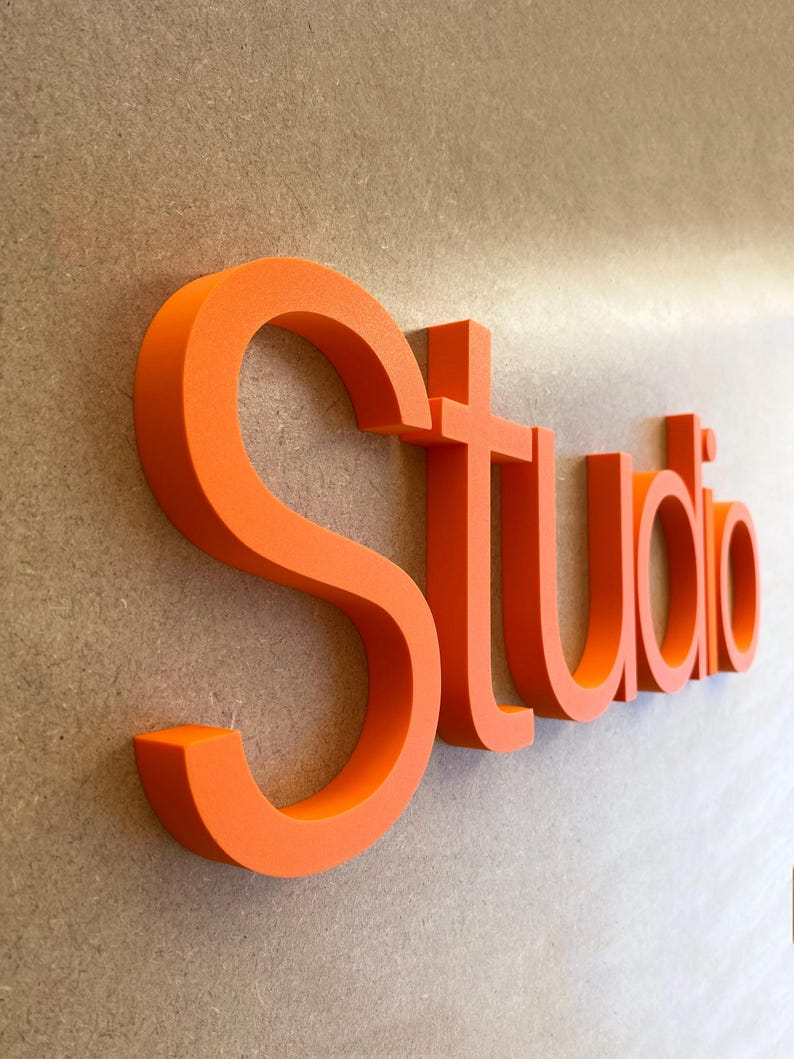 Large 3D Letters for Wall Decoration. Business Signs. Customized ...