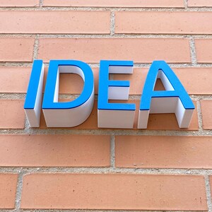 Personalized Corporeal Angled Letters for Tabletop or Wall Decoration ...