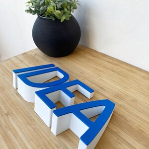Personalized Corporeal Angled Letters for Tabletop or Wall Decoration ...