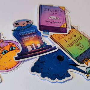 Funny 'you Died' Sticker | Cute and Humorous Vinyl Decal | Perfect for ...