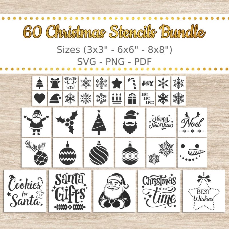 Stencils for Holidays - Etsy