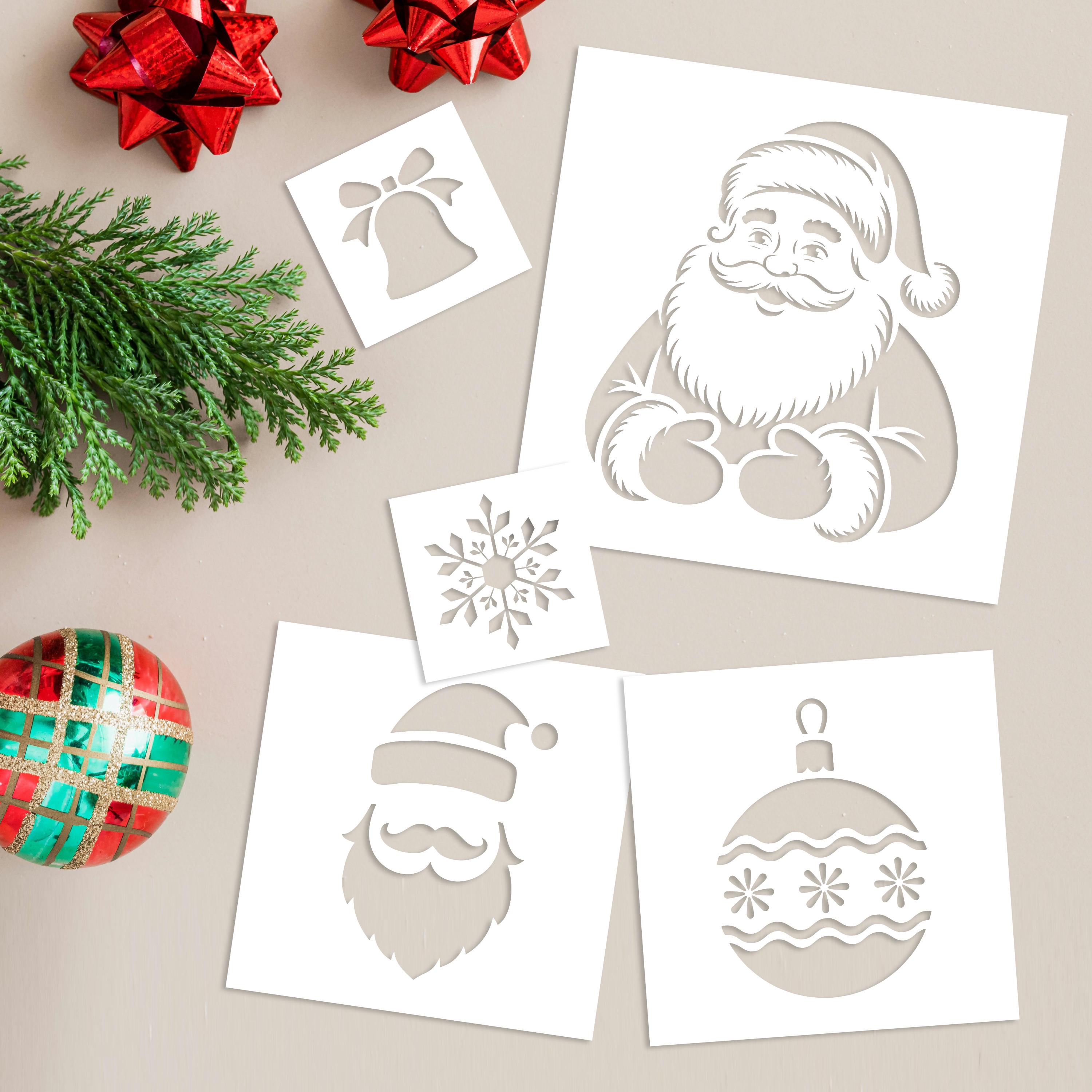 Christmas Stencil Bundle – 60 Printable Designs SVG PNG PDF | 3 Sizes ...