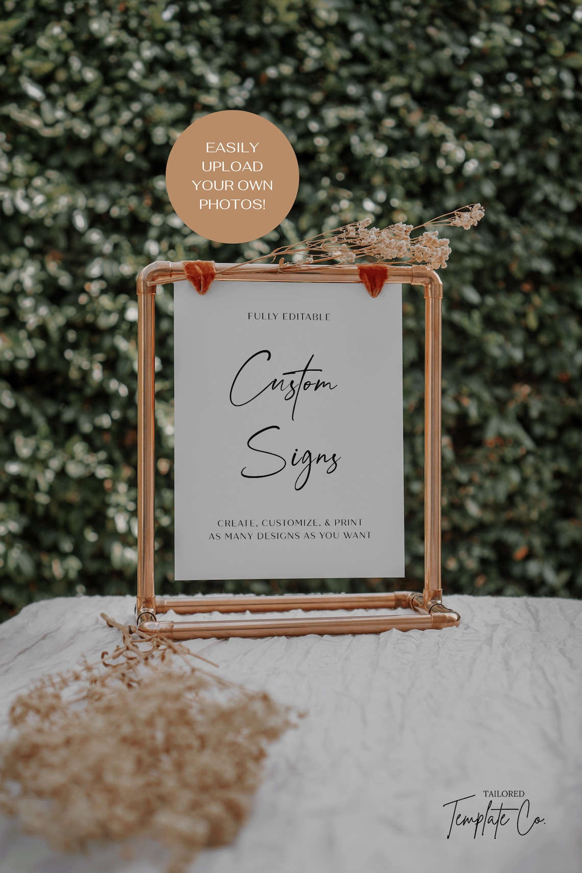 Modern Printable Custom Sign Template 100% Fully Customizable Template ...