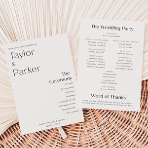 Wedding Program Editable Template | Custom Wedding Template ...