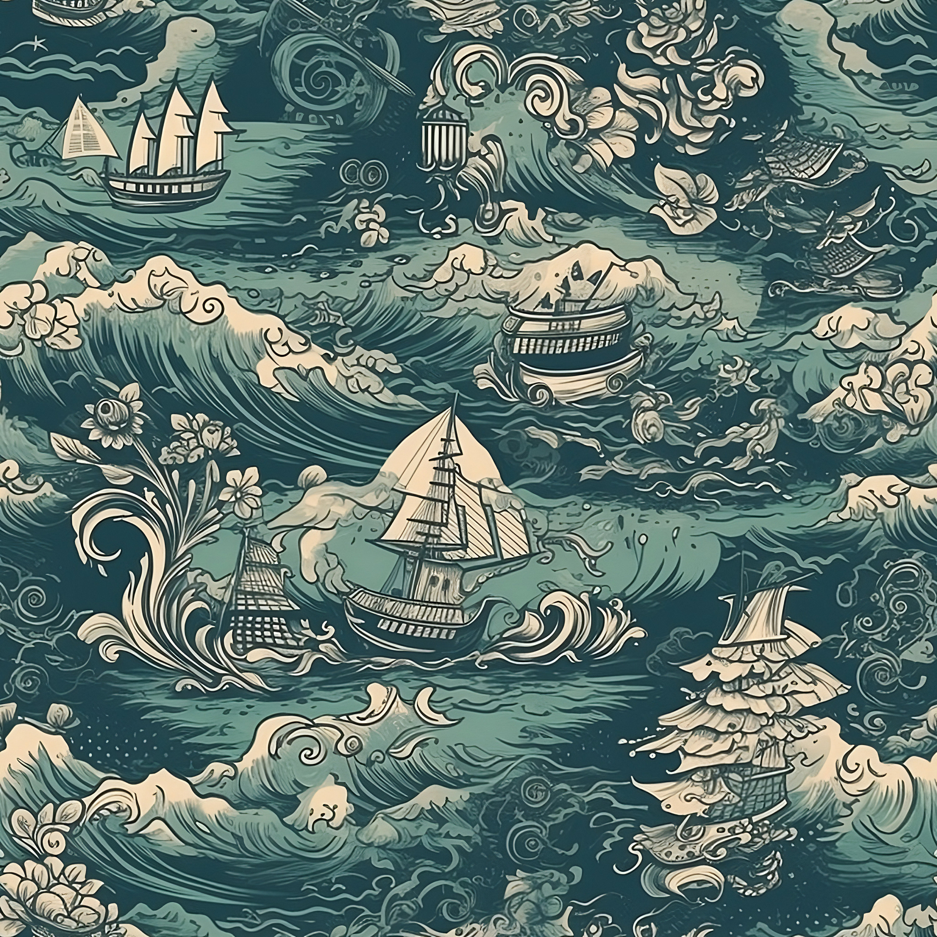 Retro Wave Seamless Pattern, Printable Digital Paper, Seamless Texture - Etsy