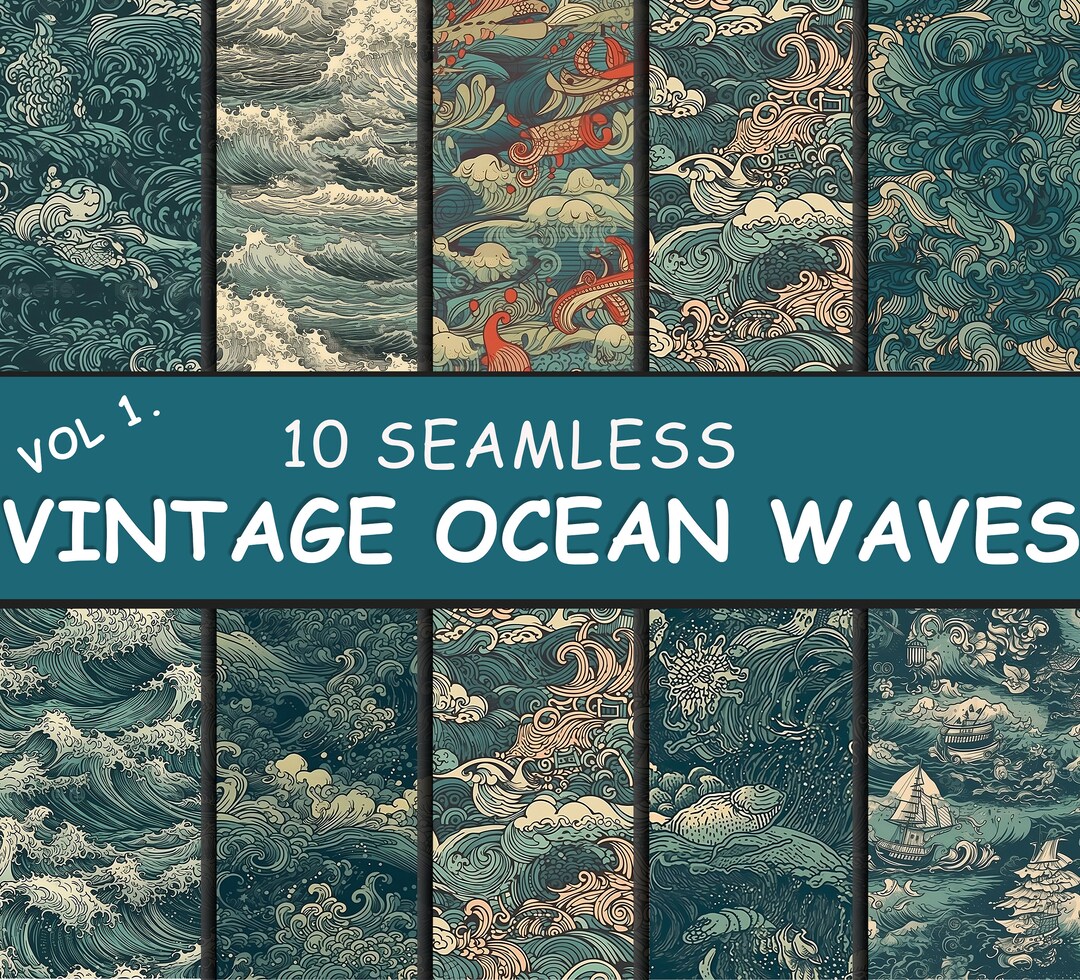 Retro Wave Seamless Pattern, Printable Digital Paper, Seamless Texture - Etsy