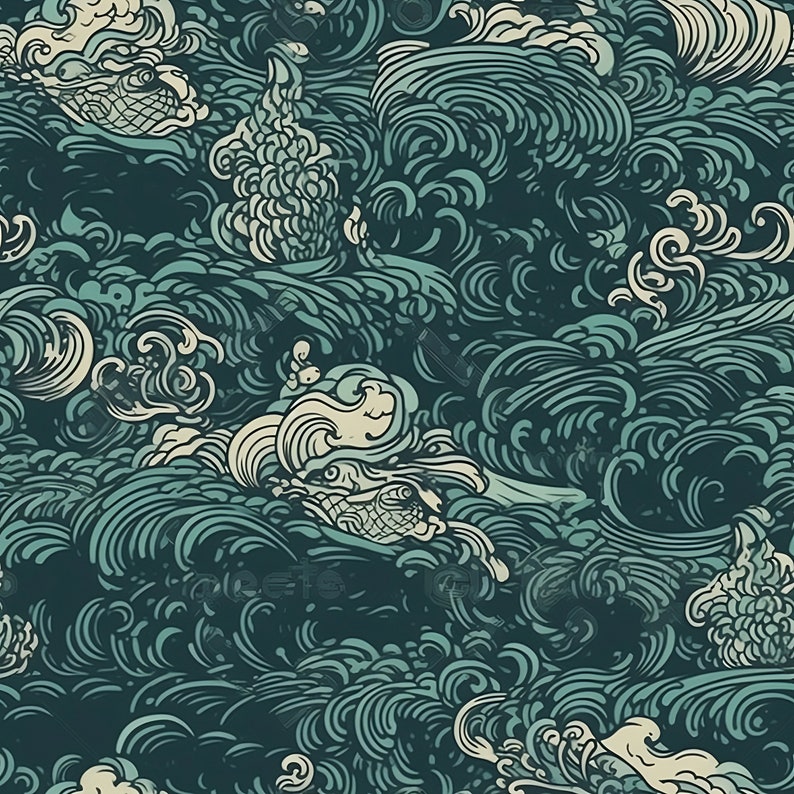 Retro Wave Seamless Pattern, Printable Digital Paper, Seamless Texture - Etsy