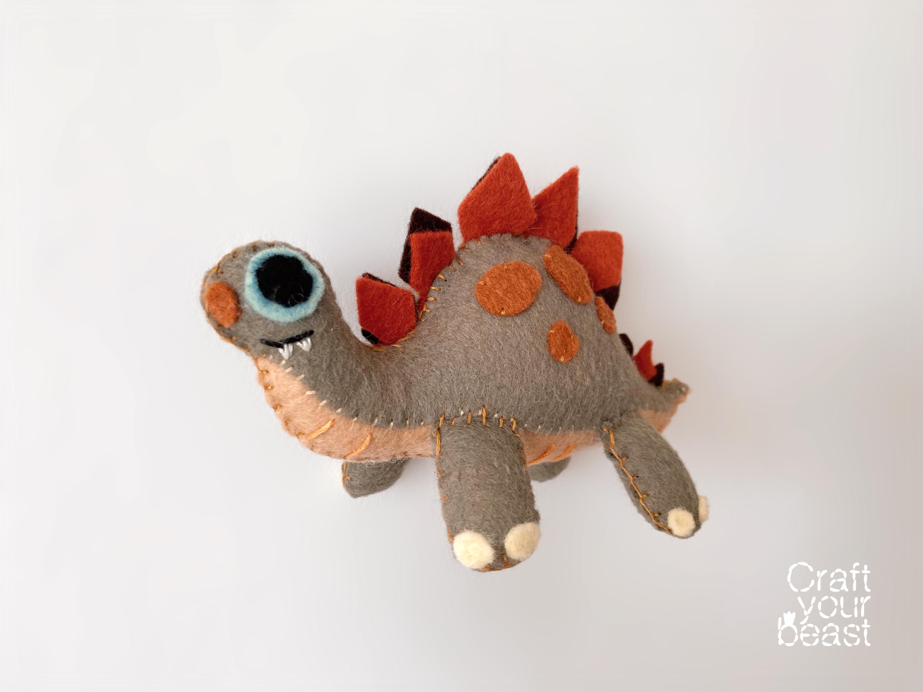 Stegosaurus Plush Sewing Pattern – DIY Dinosaur Plushie PDF, Dino ...
