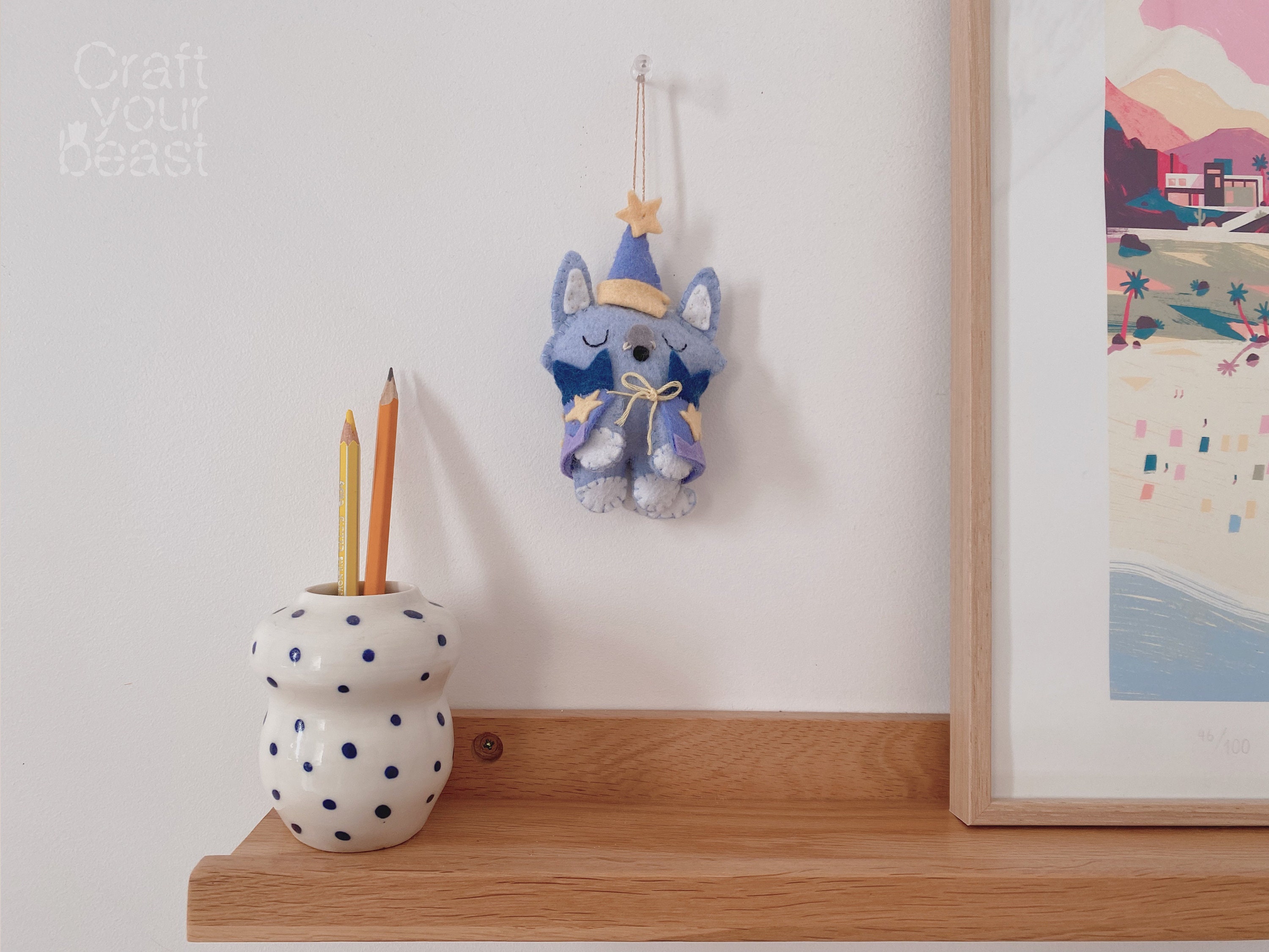 PDF Sewing Pattern and Video Tutorial DIY of a Mini Stuffed Animal Wolf ...