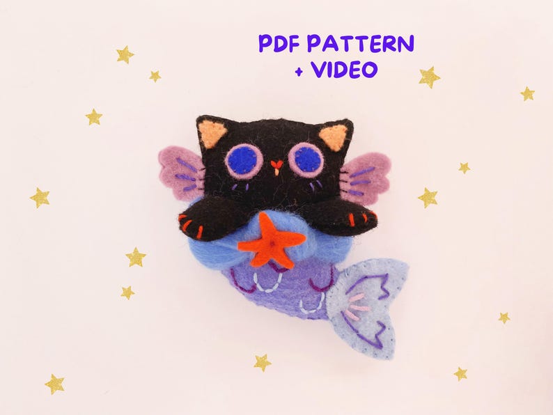 Cat PDF Sewing Pattern, Amigurumi Pattern, Plush Pattern, Kawaii ...