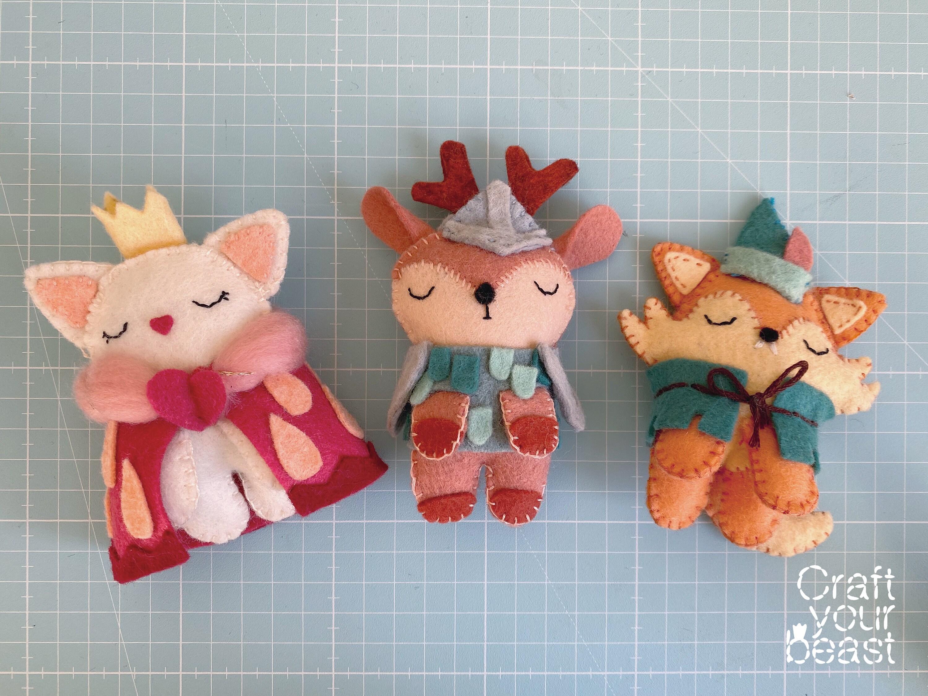 PDF Sewing Pattern and Video Tutorial DIY of a Mini Stuffed Animal Fox ...