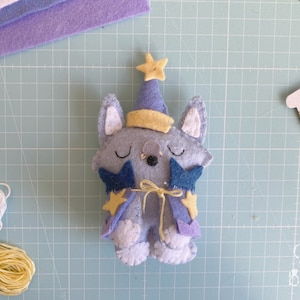 PDF Sewing Pattern and Video Tutorial DIY of a Mini Stuffed Animal Wolf ...