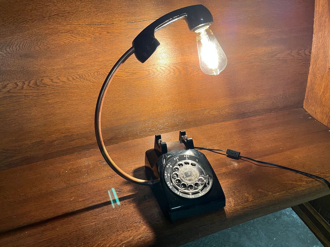 Vintage Rotary Phone Lamp - Etsy