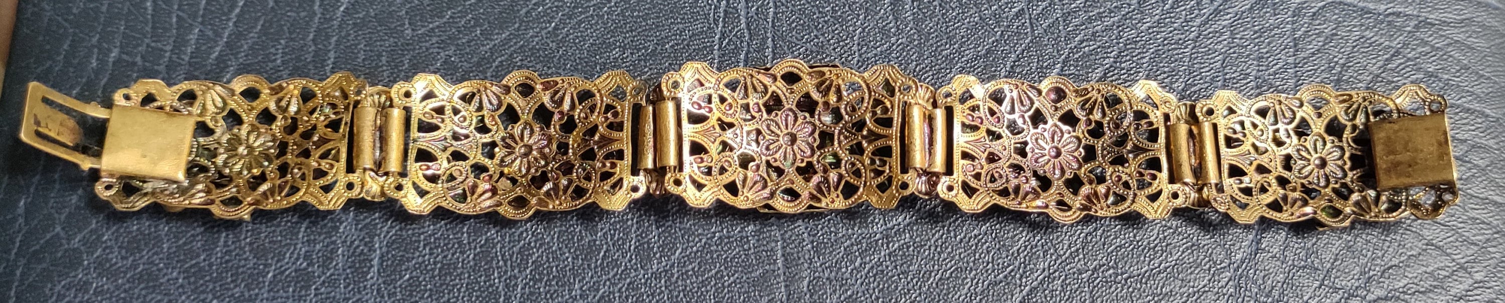Max Neiger - Antique Art Deco Egyptian Revival Jewel - Bracelet Czech ...
