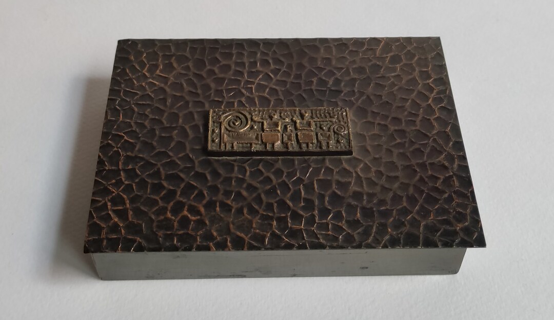 Vintage Hungary Hungarian Handmade Metal Modernist Design Box - 1960 ...