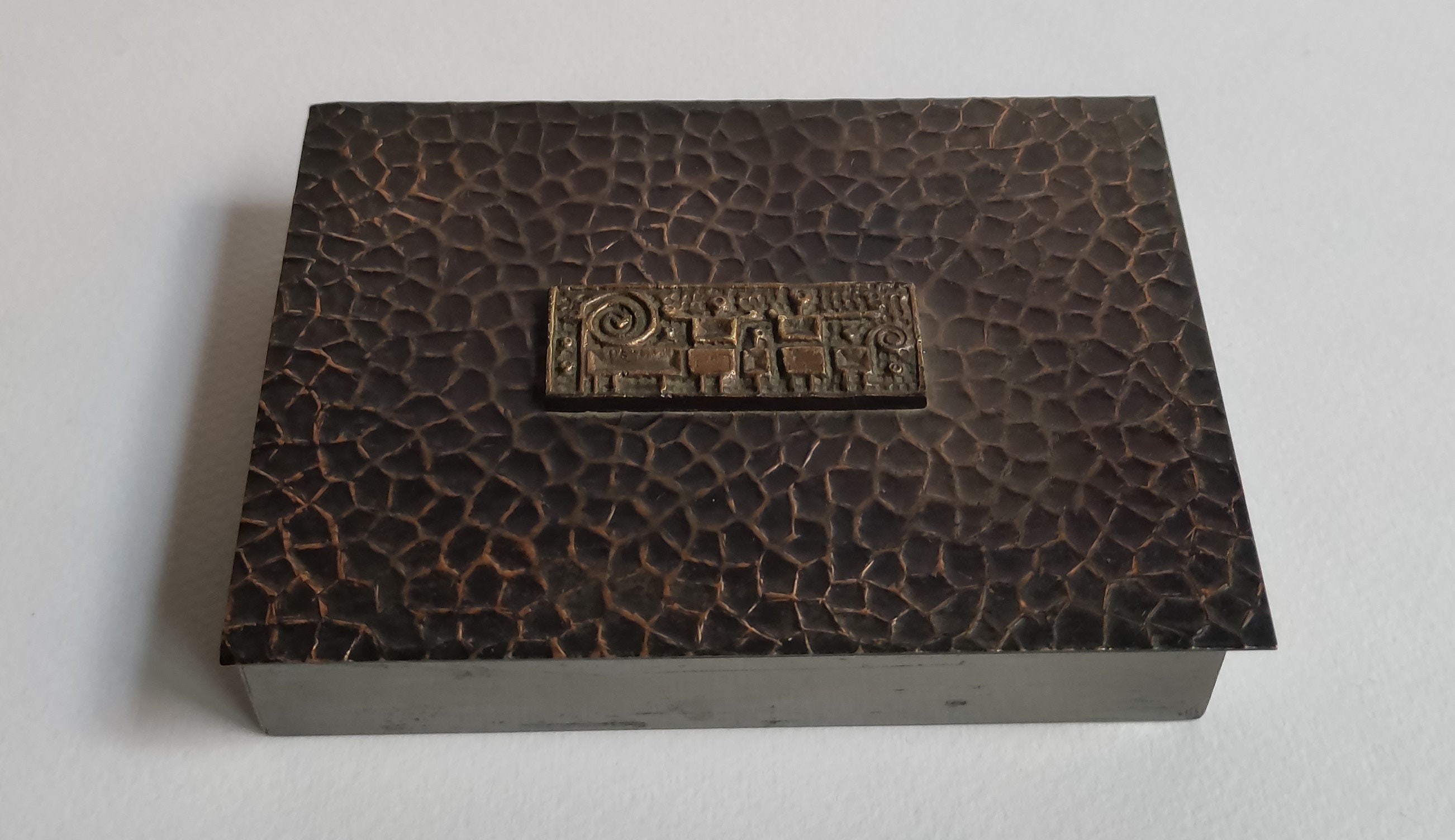 Vintage Hungary Hungarian Handmade Metal Modernist Design Box - Etsy