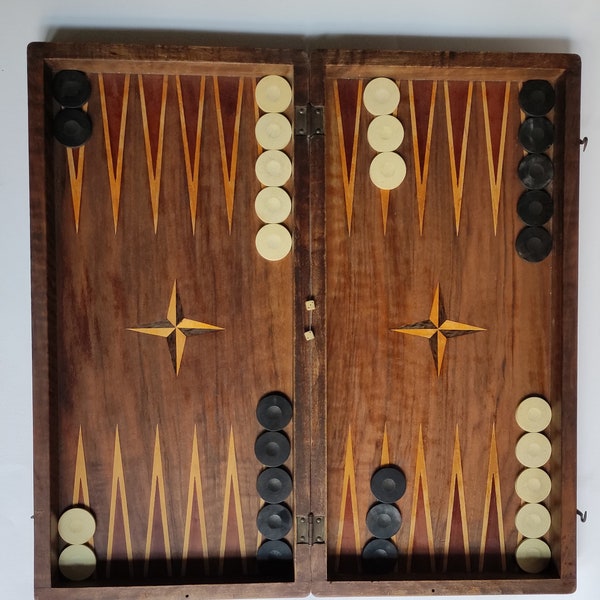 Antique Backgammon Set - Etsy