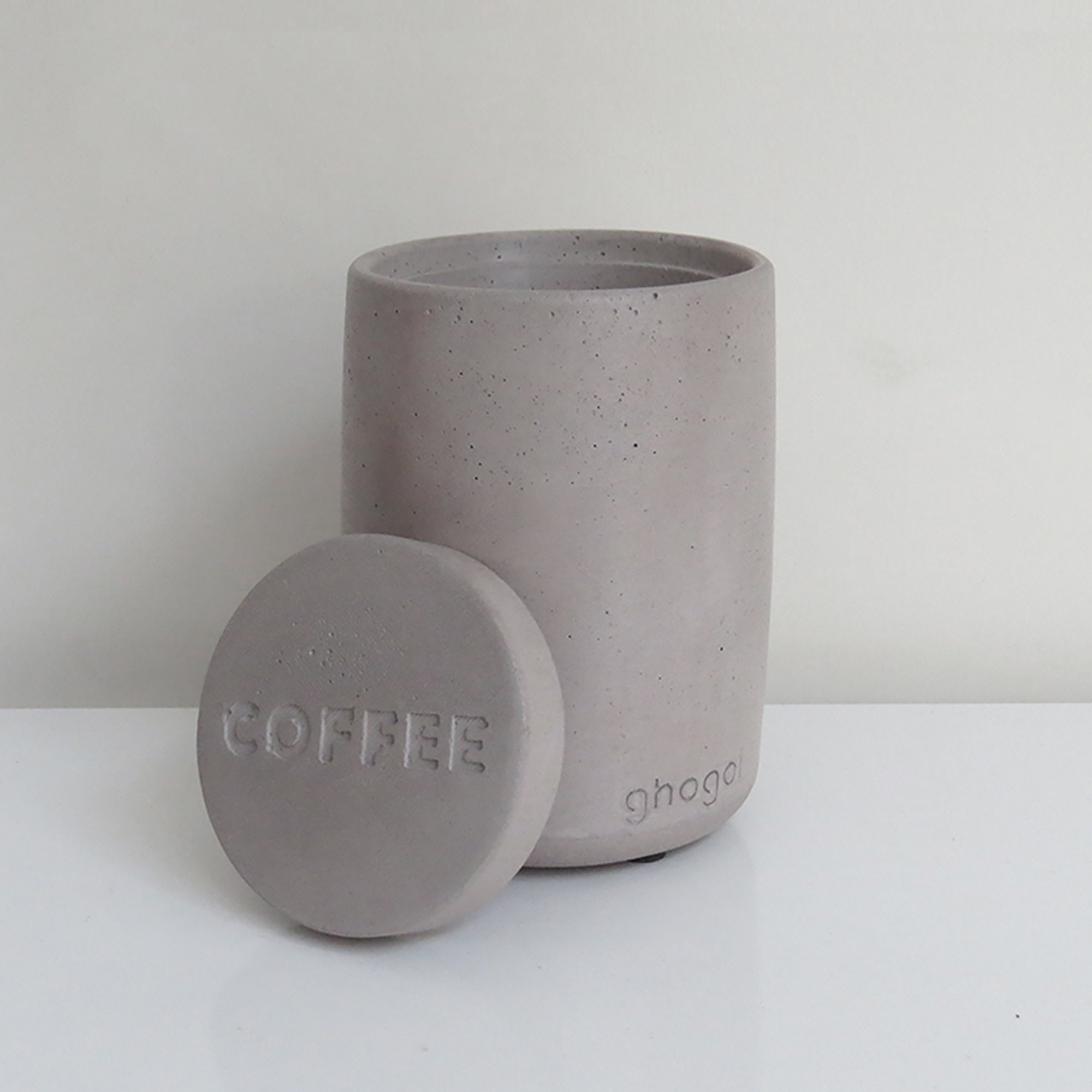 Concrete Storage Container Salt Pepper Sugar Coffee Tea Insulating Jar ...
