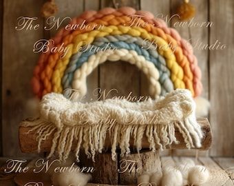 Newborn Rainbow Digital Backdrop - Etsy