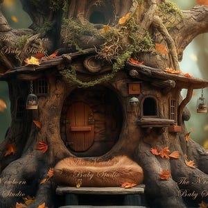 Newborn Digital Backdrop Treehouse, Digital Backdrop Newborn, Newborn ...