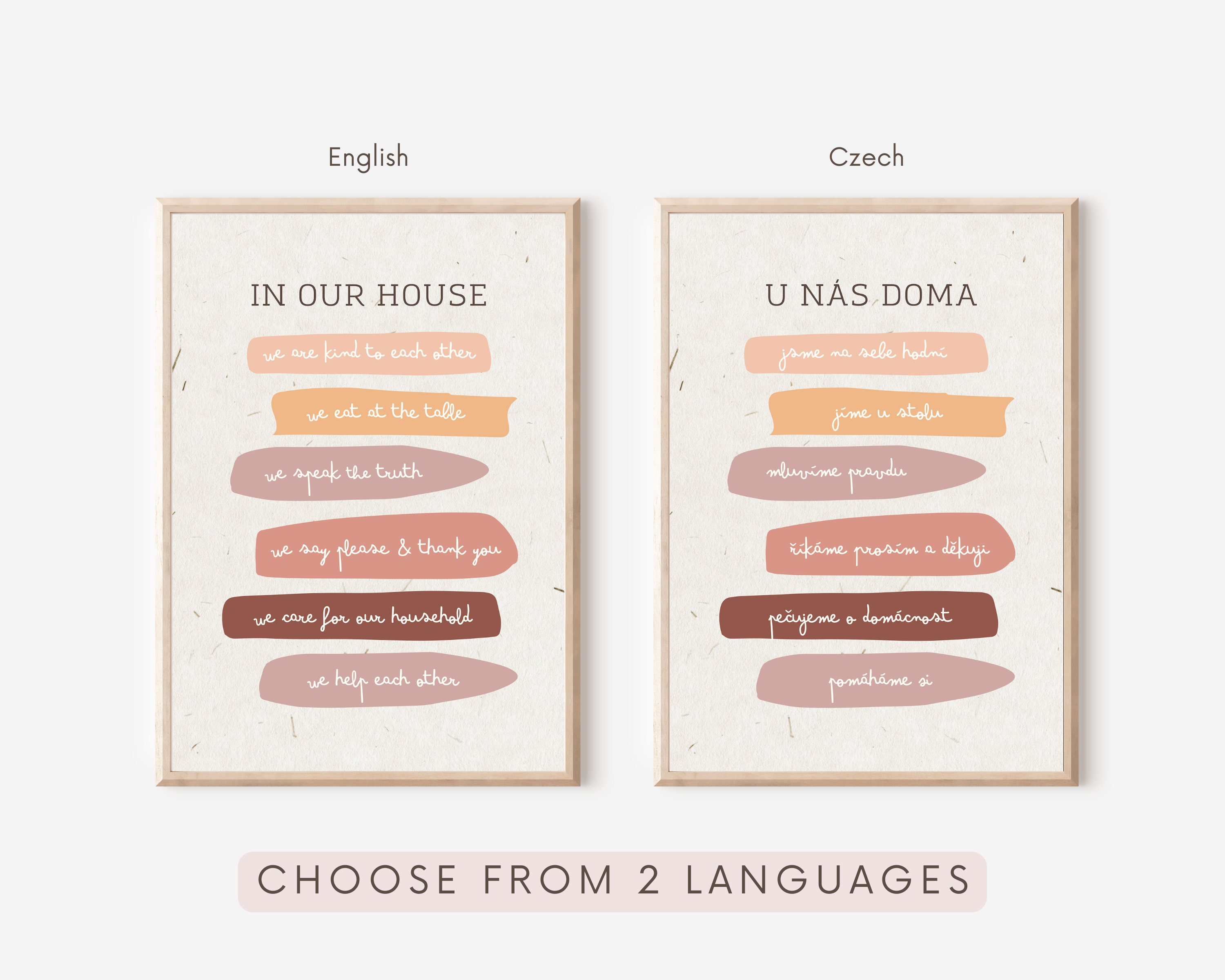 Our House Rules Poster, Montessori Poster, Family Rules, Montessori ...