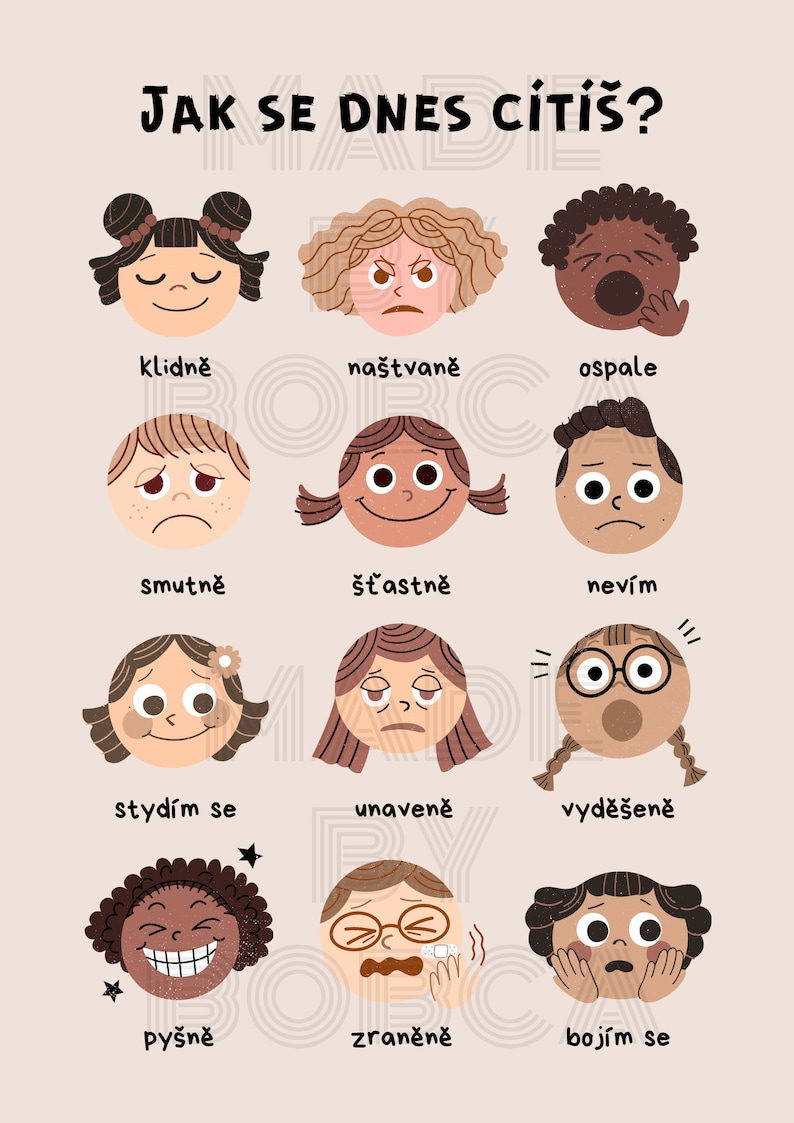 Emotions Poster, Montessori Inspired Toddler Poster, How Do You Feel ...