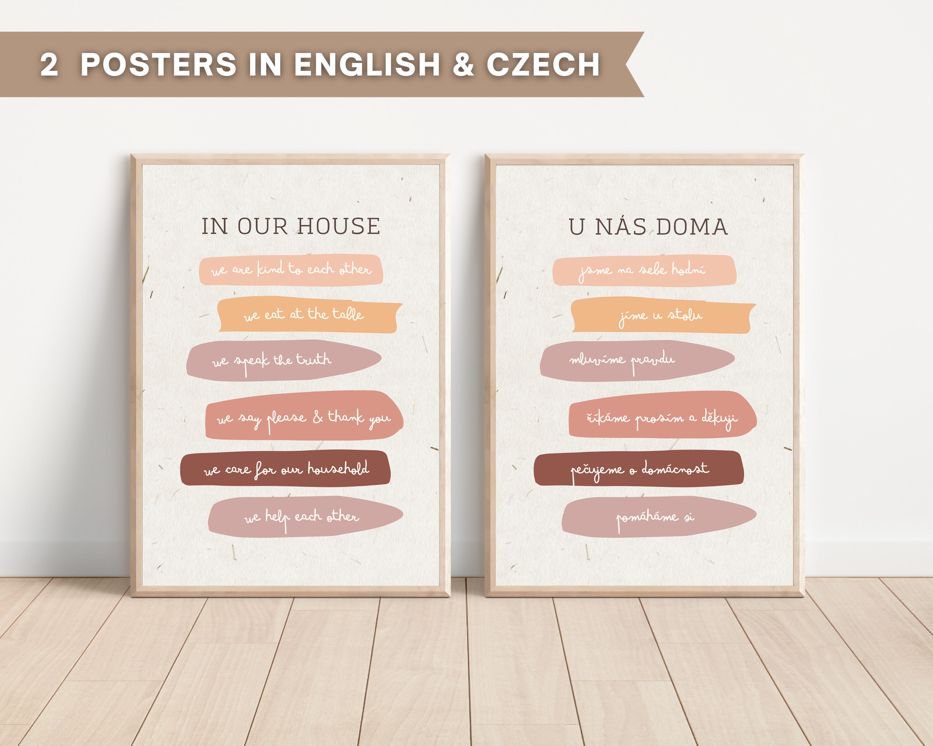 Our House Rules Poster, Montessori Poster, Family Rules, Montessori ...