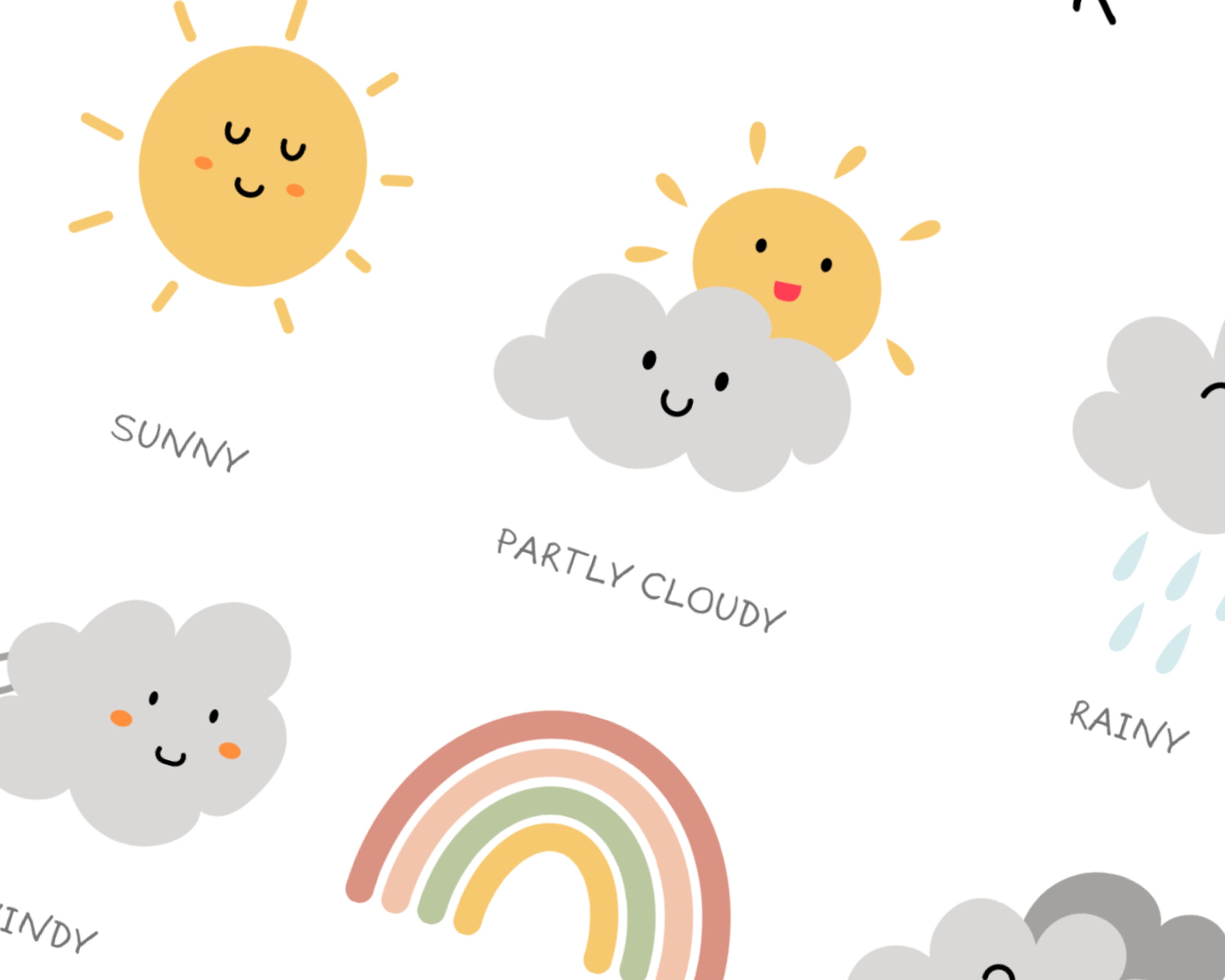 Weather Poster, Educational Print, Printable Wall Art, Montessori ...