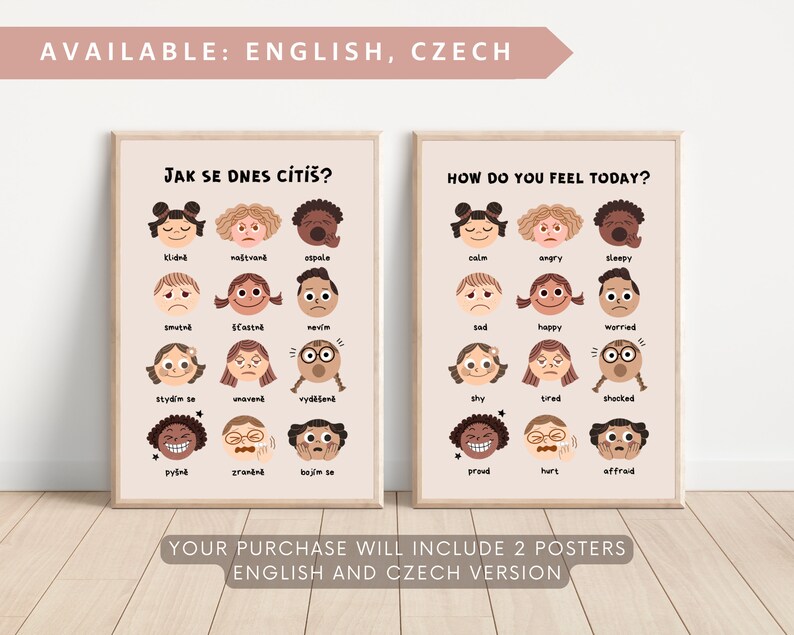 Emotions Poster, Montessori Inspired Toddler Poster, How Do You Feel ...