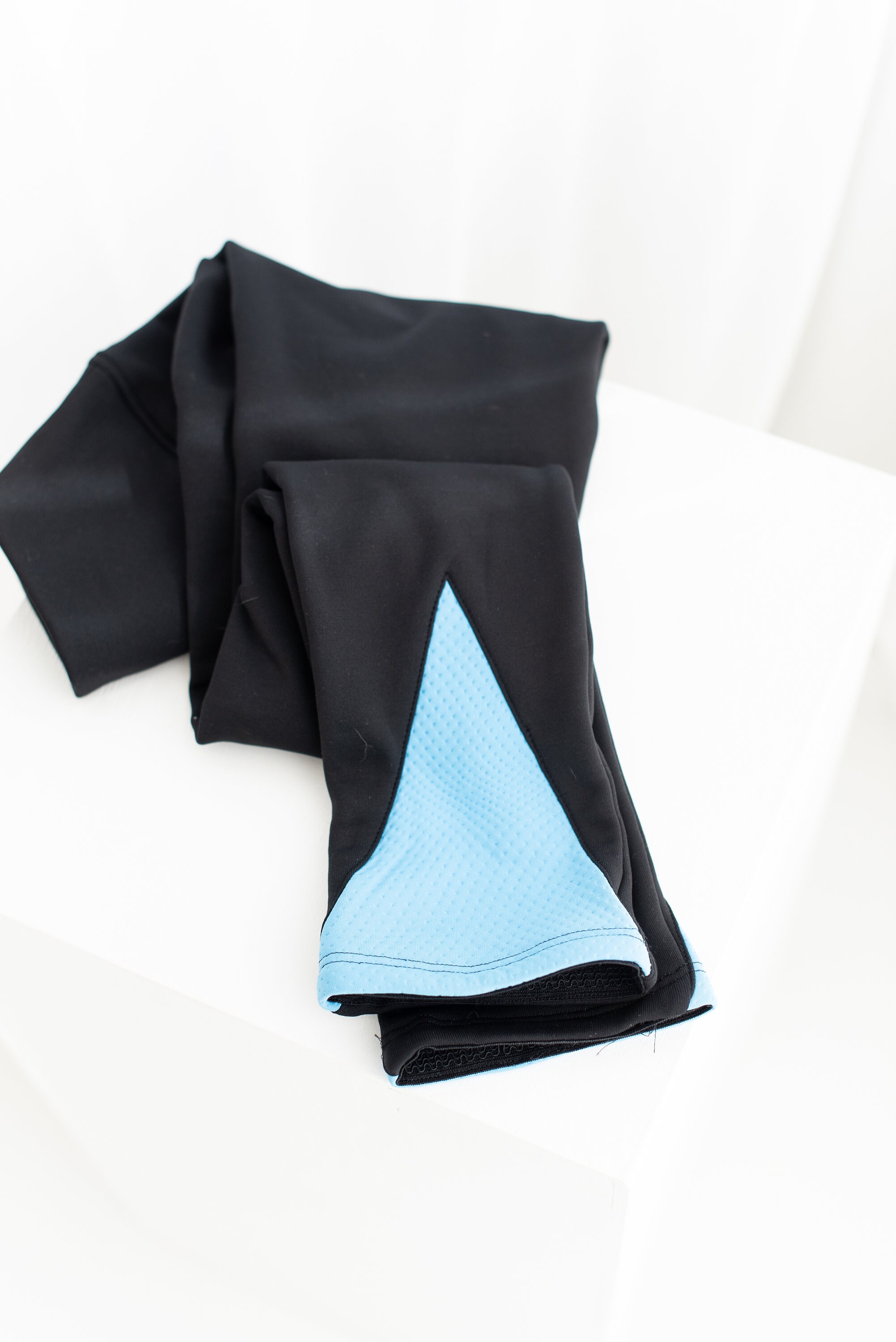 Ice Skating Pants, Black Skate Pants With Blue Details, Skating ...